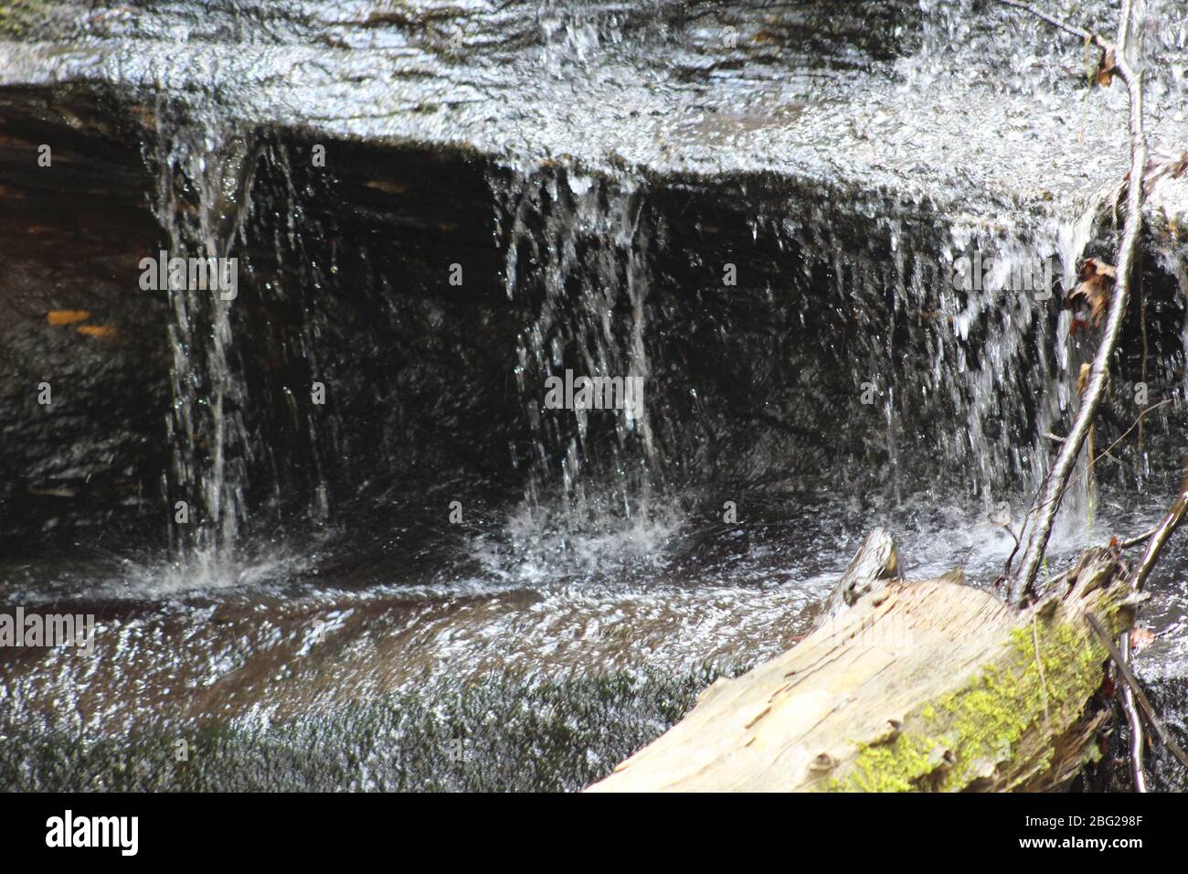 Old man cave walk trail and water fall in Ohio State,nature green ...