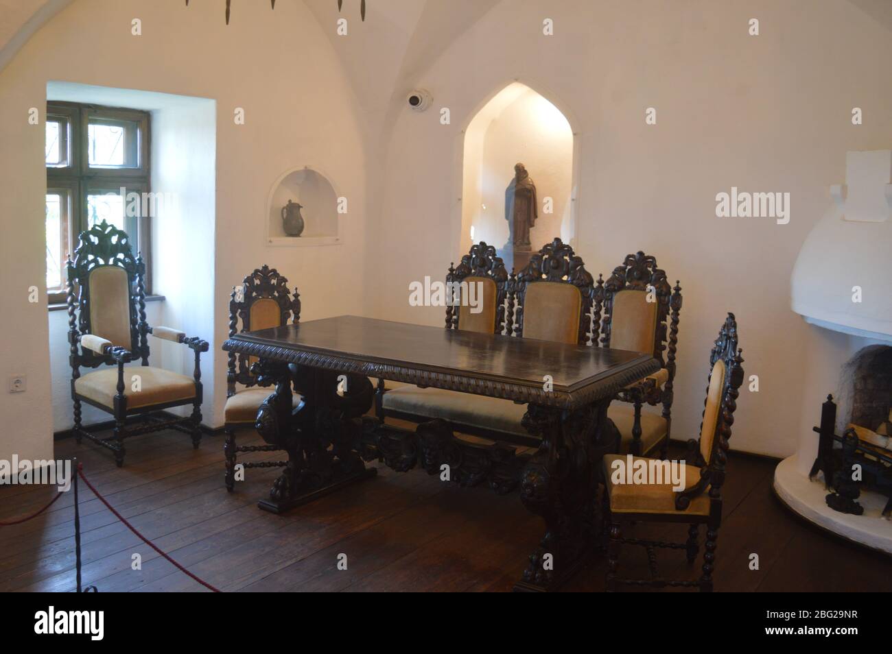 Inside castle Bran, Romania Stock Photo - Alamy