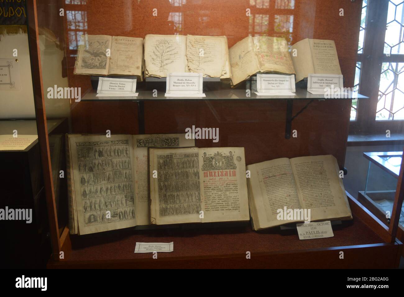 Historical Romanian books and magazines Stock Photo - Alamy