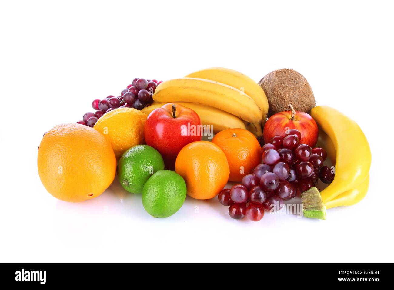 Different fruits isolated on white Stock Photo - Alamy