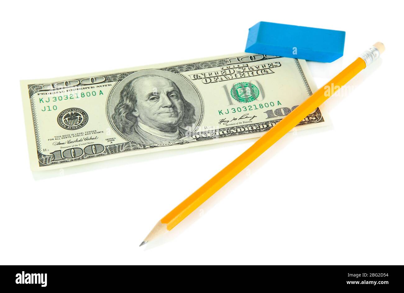 Making fake dollar isolated on white Stock Photo - Alamy