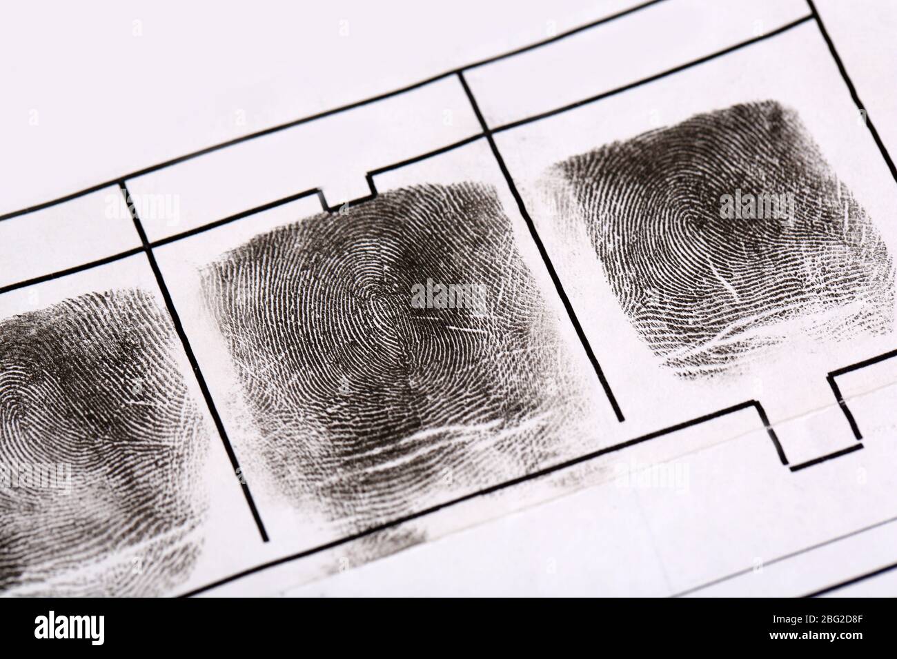 Fingerprints close-up isolated on white Stock Photo - Alamy