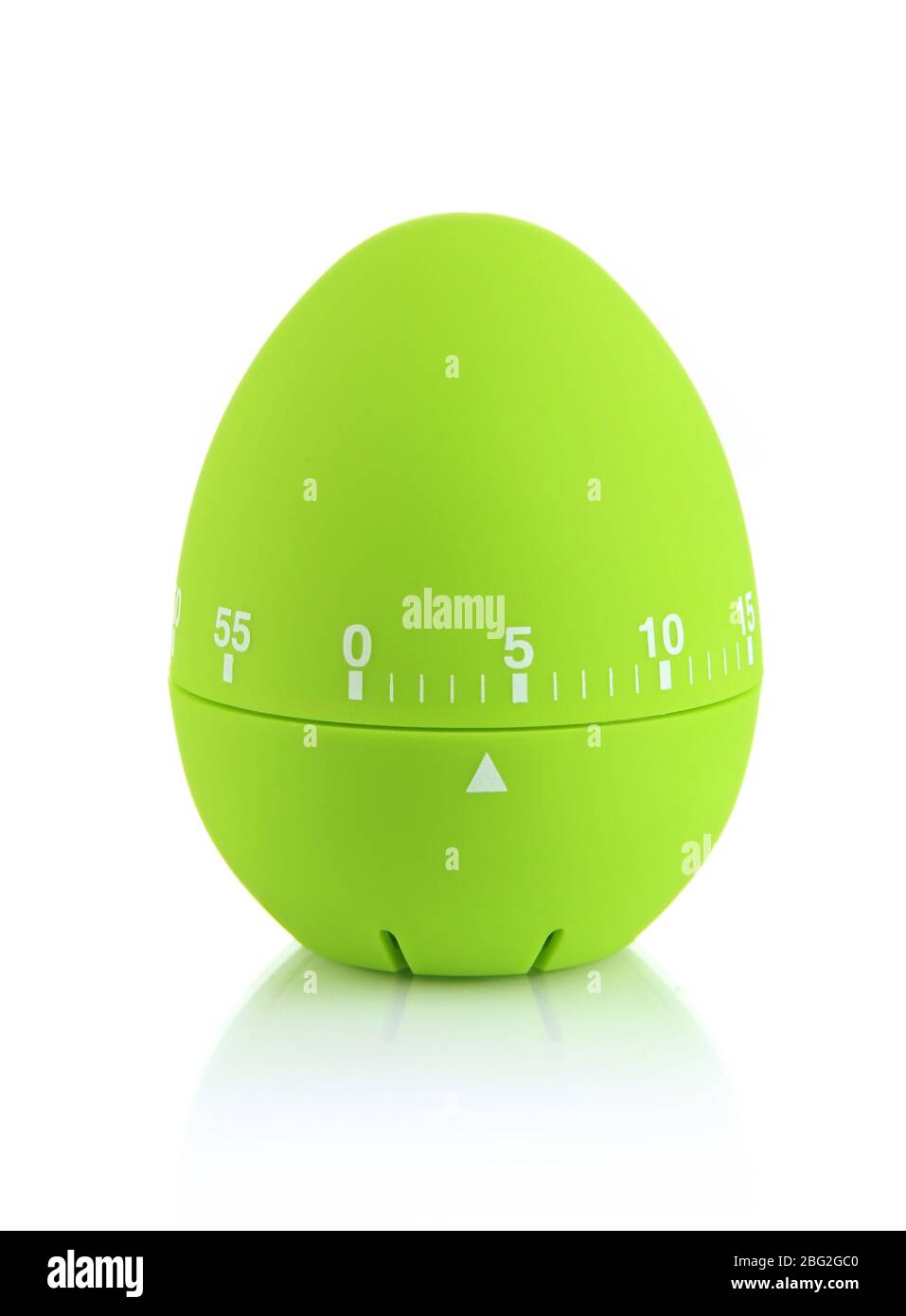Green egg timer, isolated on white Stock Photo - Alamy