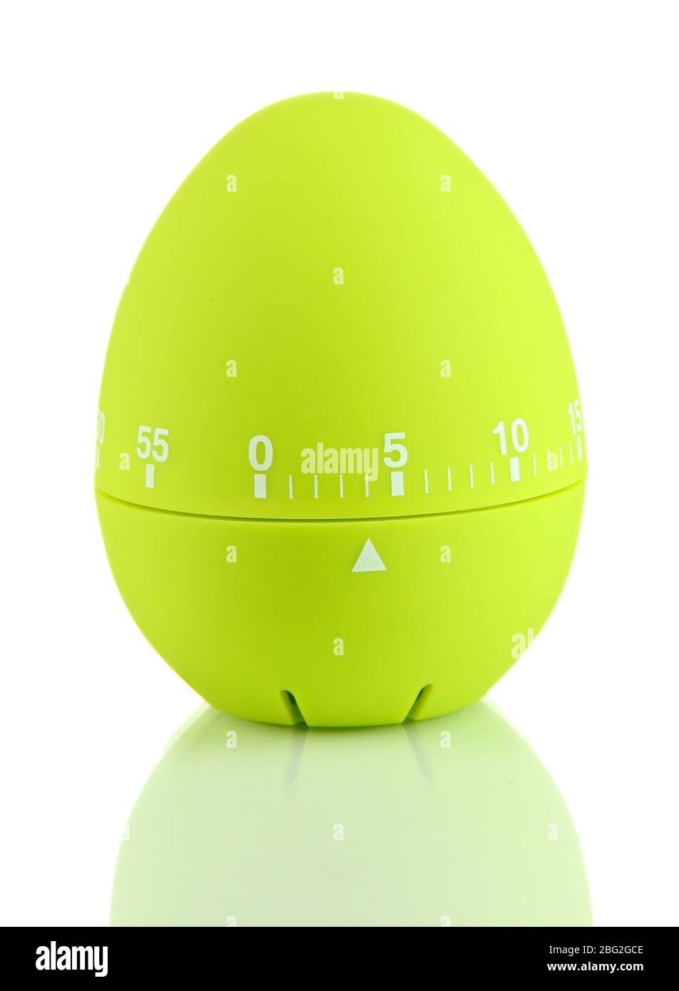 Green egg timer, isolated on white Stock Photo - Alamy