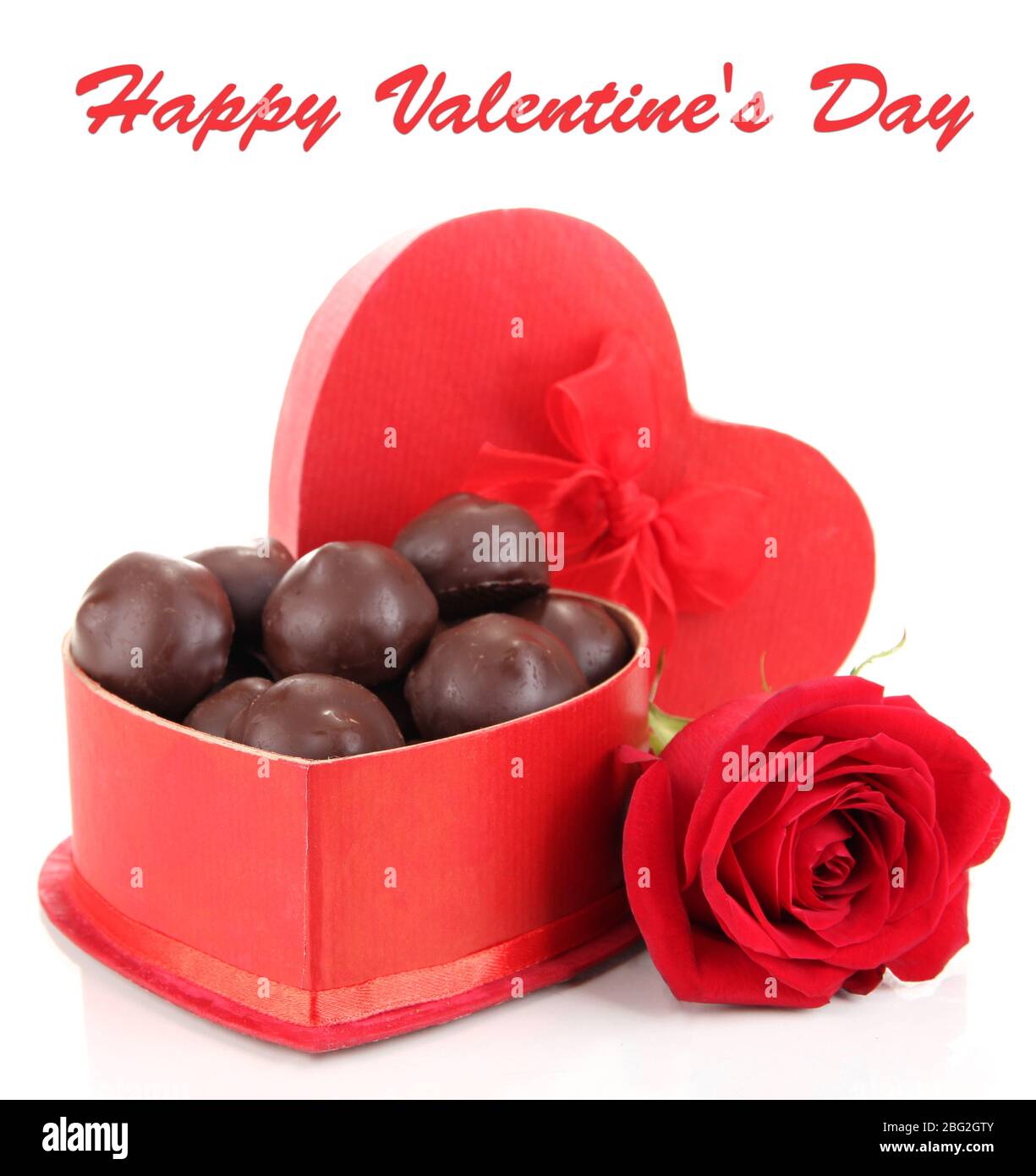 Candies gift box greeting Cut Out Stock Images & Pictures - Alamy