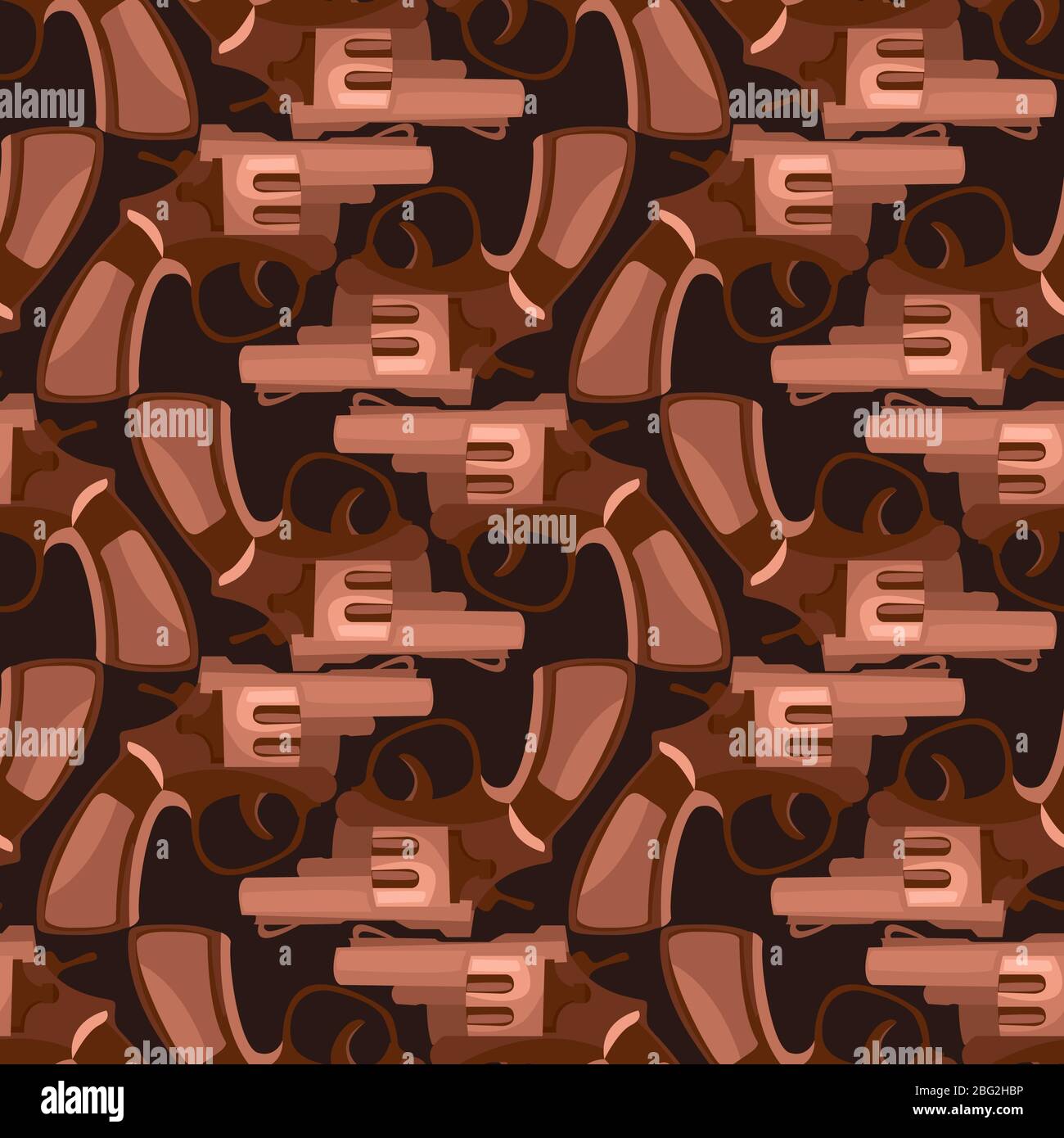 Revolver pattern, illustration, vector on white background Stock Vector ...