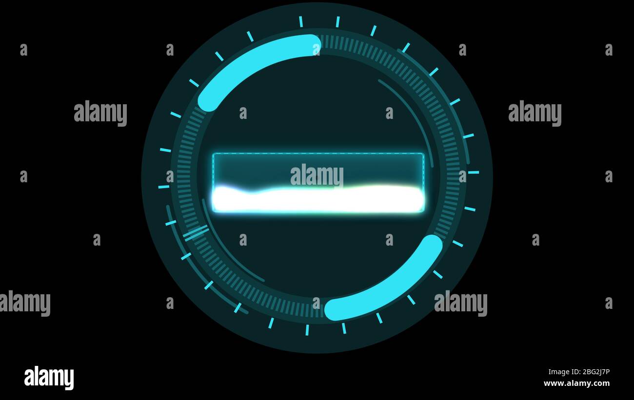 HUD illustration audio wave spikes. Futuristic sound wave graphics for ...