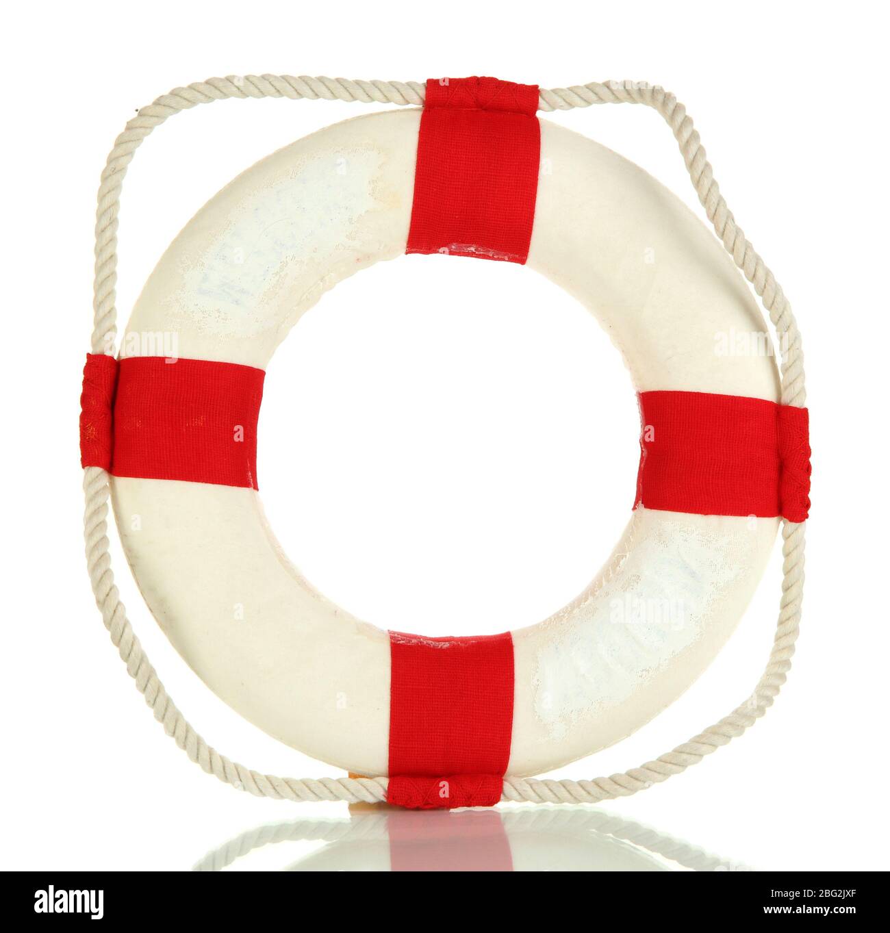 Small lifeline isolated on white Stock Photo - Alamy