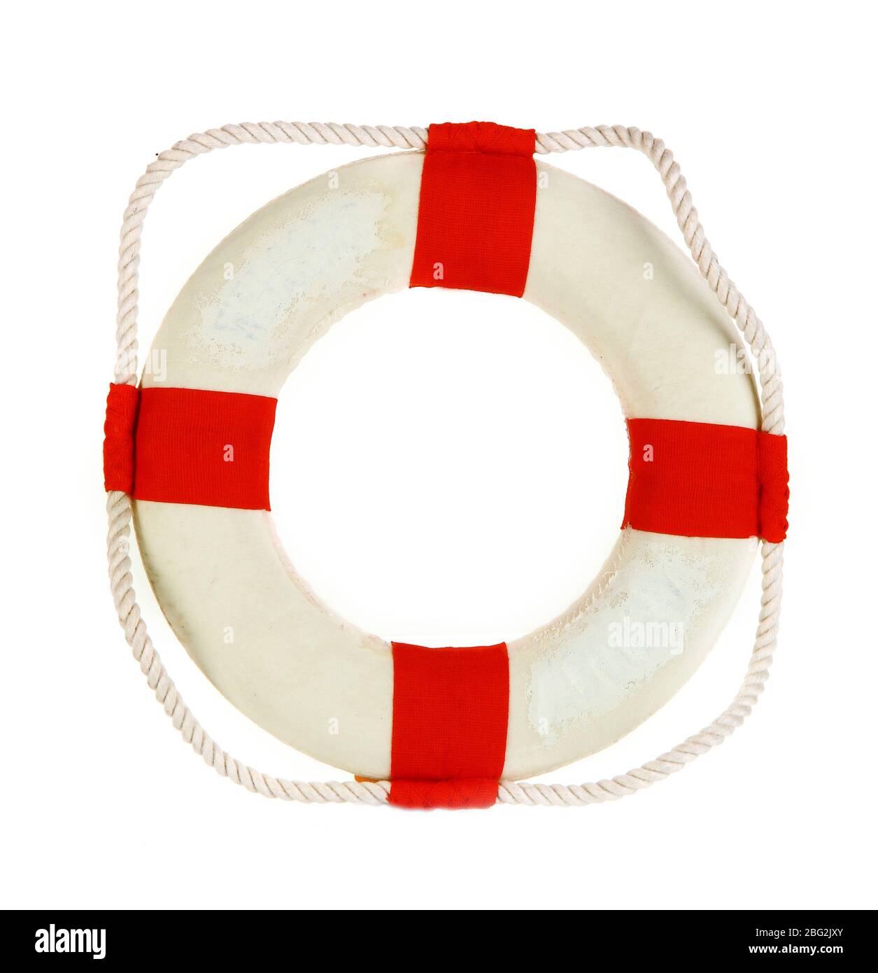 Small lifeline isolated on white Stock Photo - Alamy