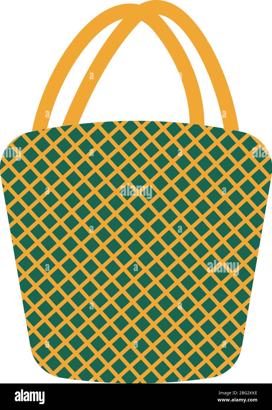Fruit basket, illustration, vector on white background Stock Vector ...