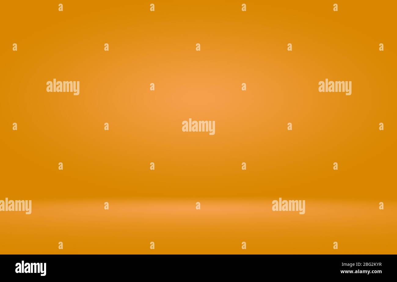 Orange photographic studio background vertical with soft vignette. Soft ...