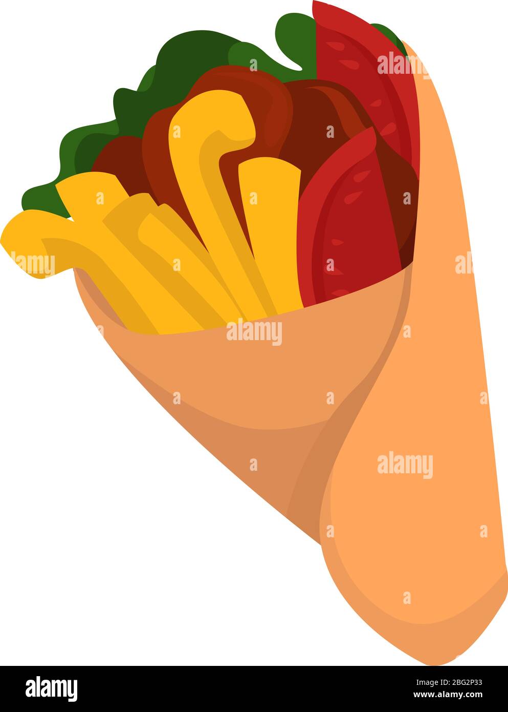 Shawarma vector vectors hi-res stock photography and images - Alamy