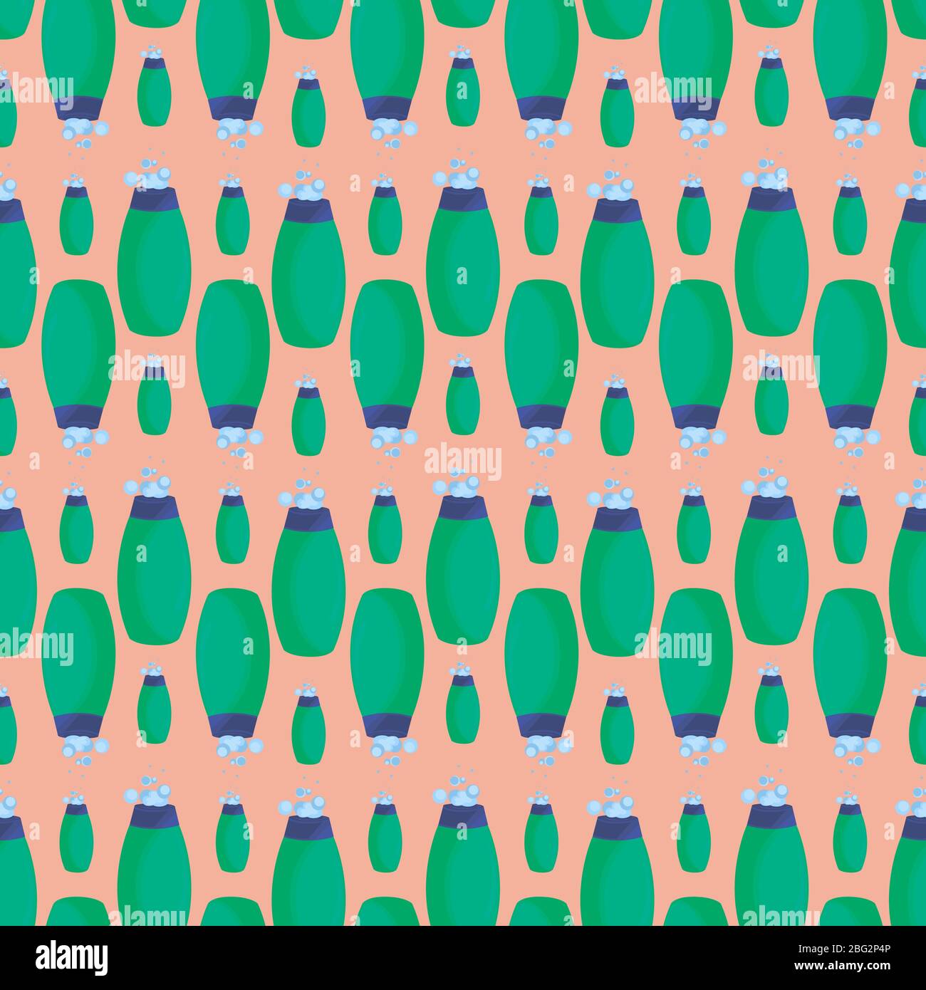 Shampoo pattern, illustration, vector on white background Stock Vector ...