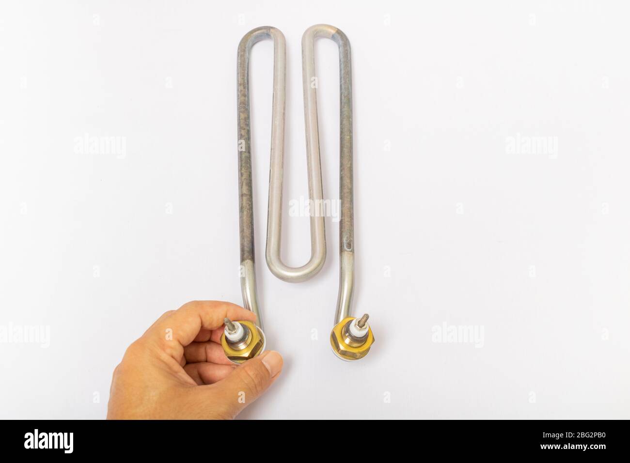 An old heating element conductor of autoclave oven which is used for ...