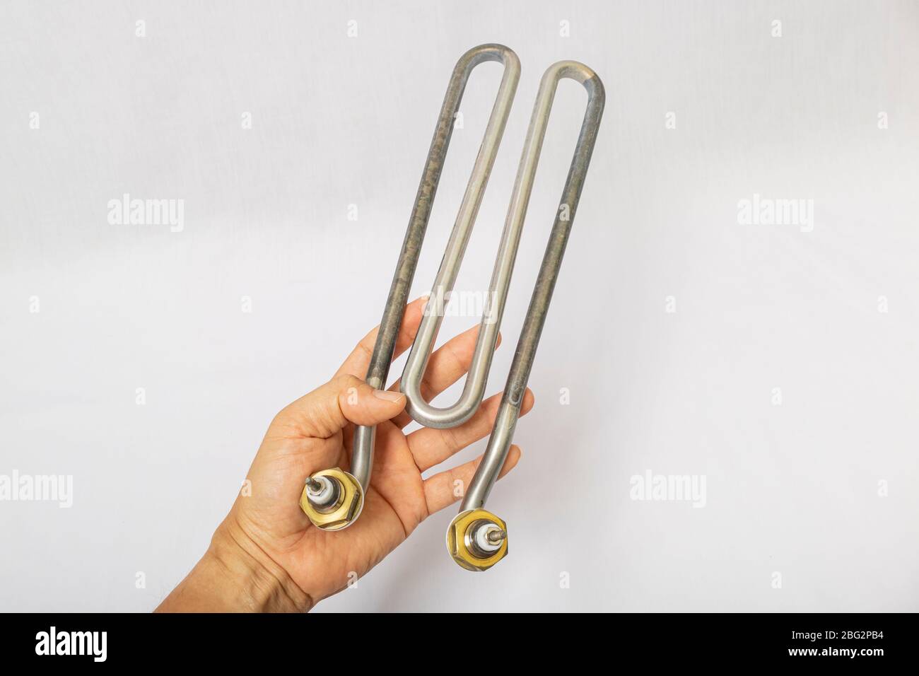 An old heating element conductor of autoclave oven which is used for ...