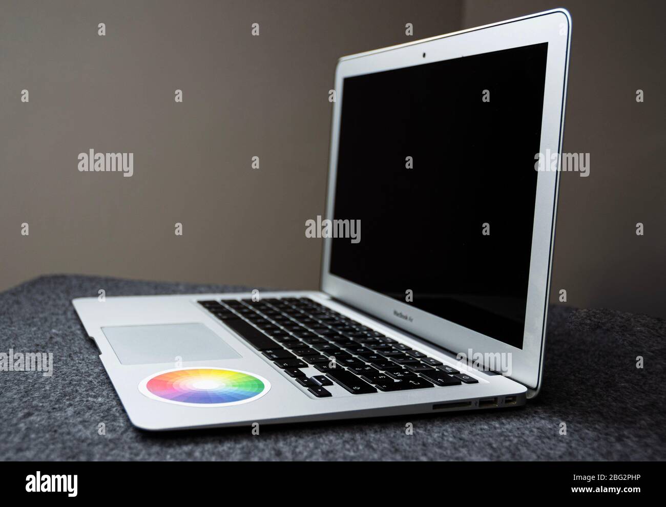 MacBook Air packshot Stock Photo - Alamy