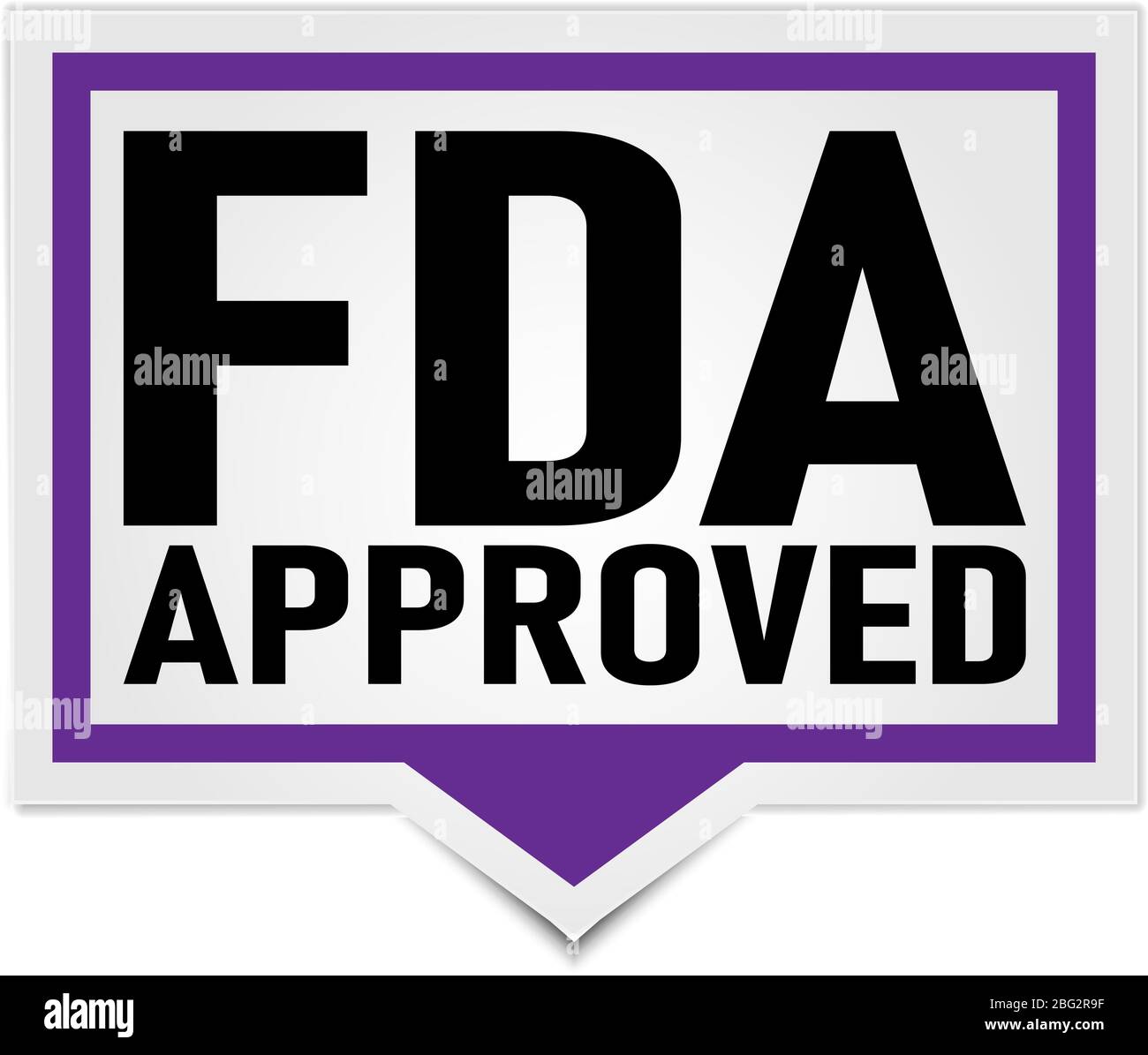 fda approved square price tag vector illustration Stock Vector Image ...