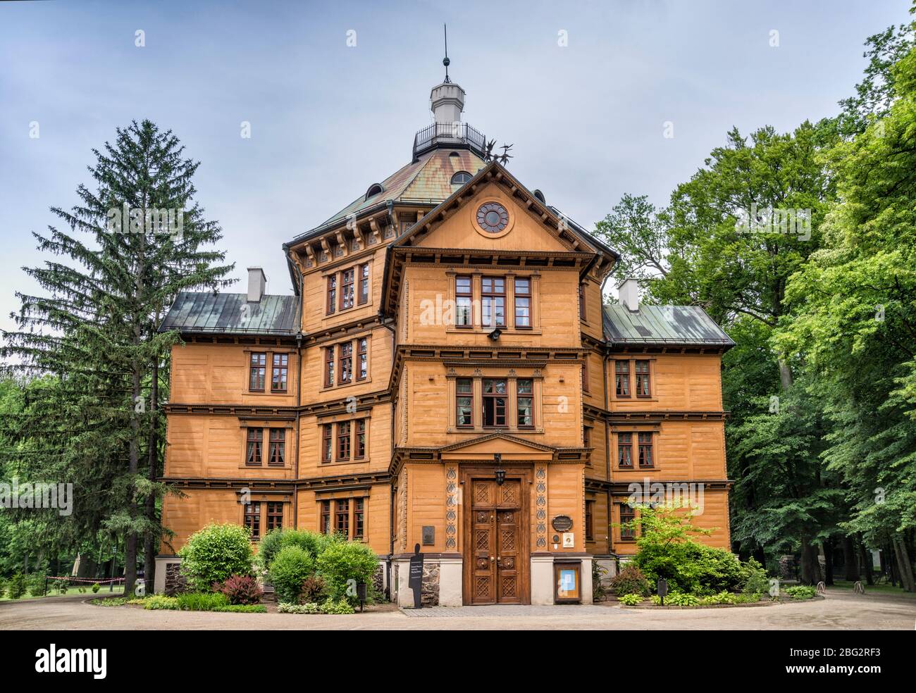 Radziwill Hunting Palace, designed by Karl Friedrich Schinkel, visited ...