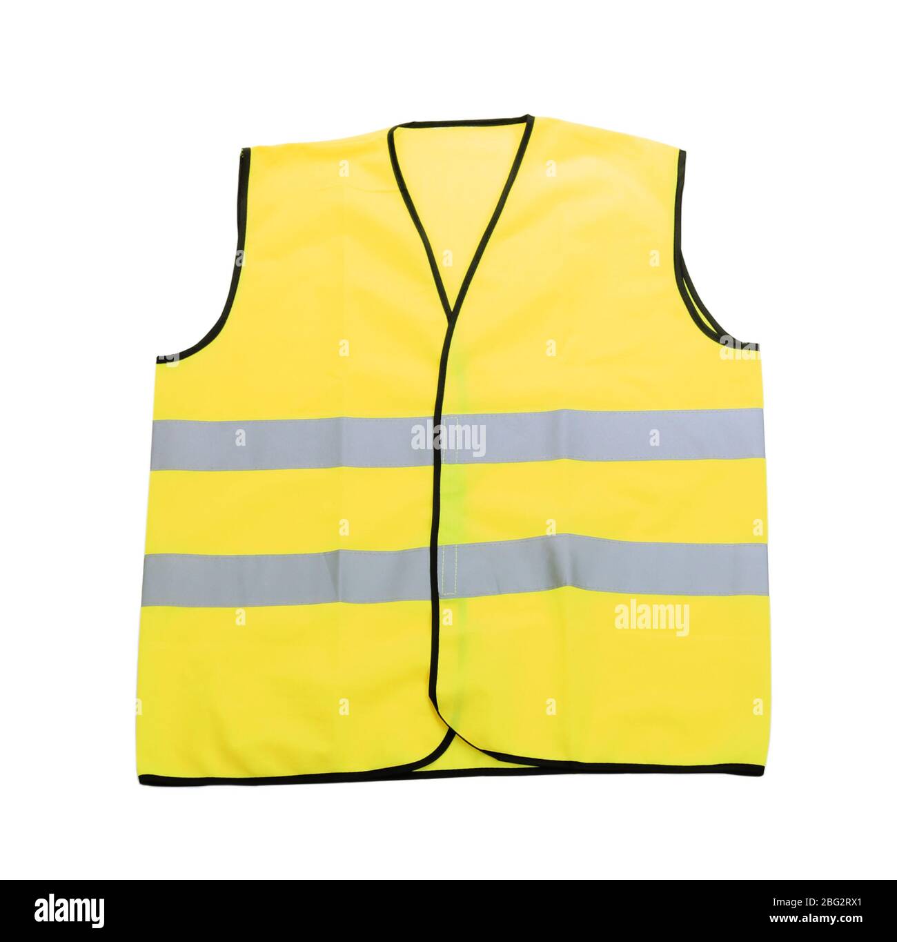 Yellow vest, isolated on black Stock Photo - Alamy
