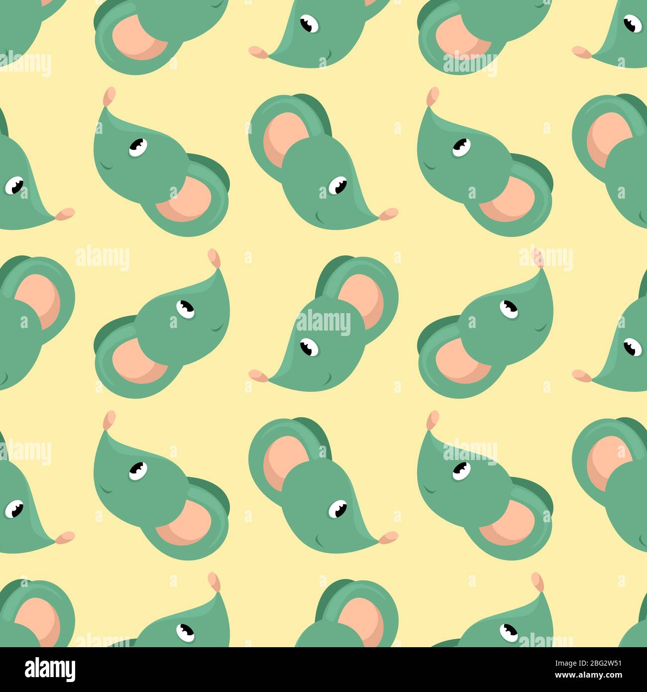 Rat pattern, illustration, vector on white background Stock Vector ...