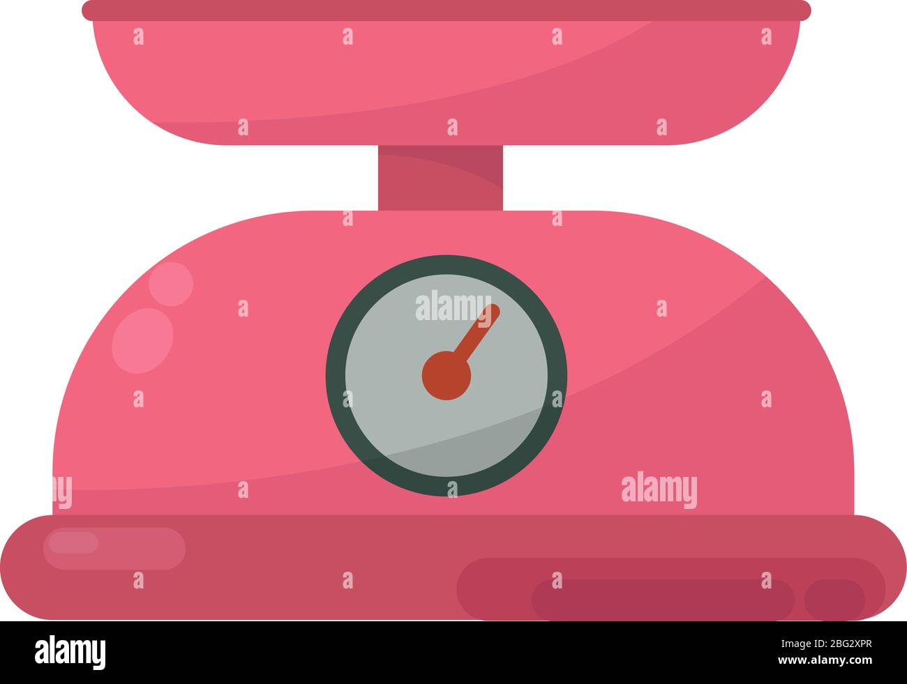 Pink scale, illustration, vector on white background Stock Vector Image ...