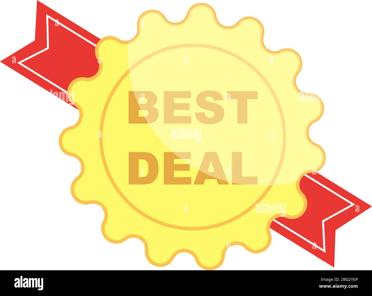 Best deal badge, illustration, vector on white background Stock Vector ...