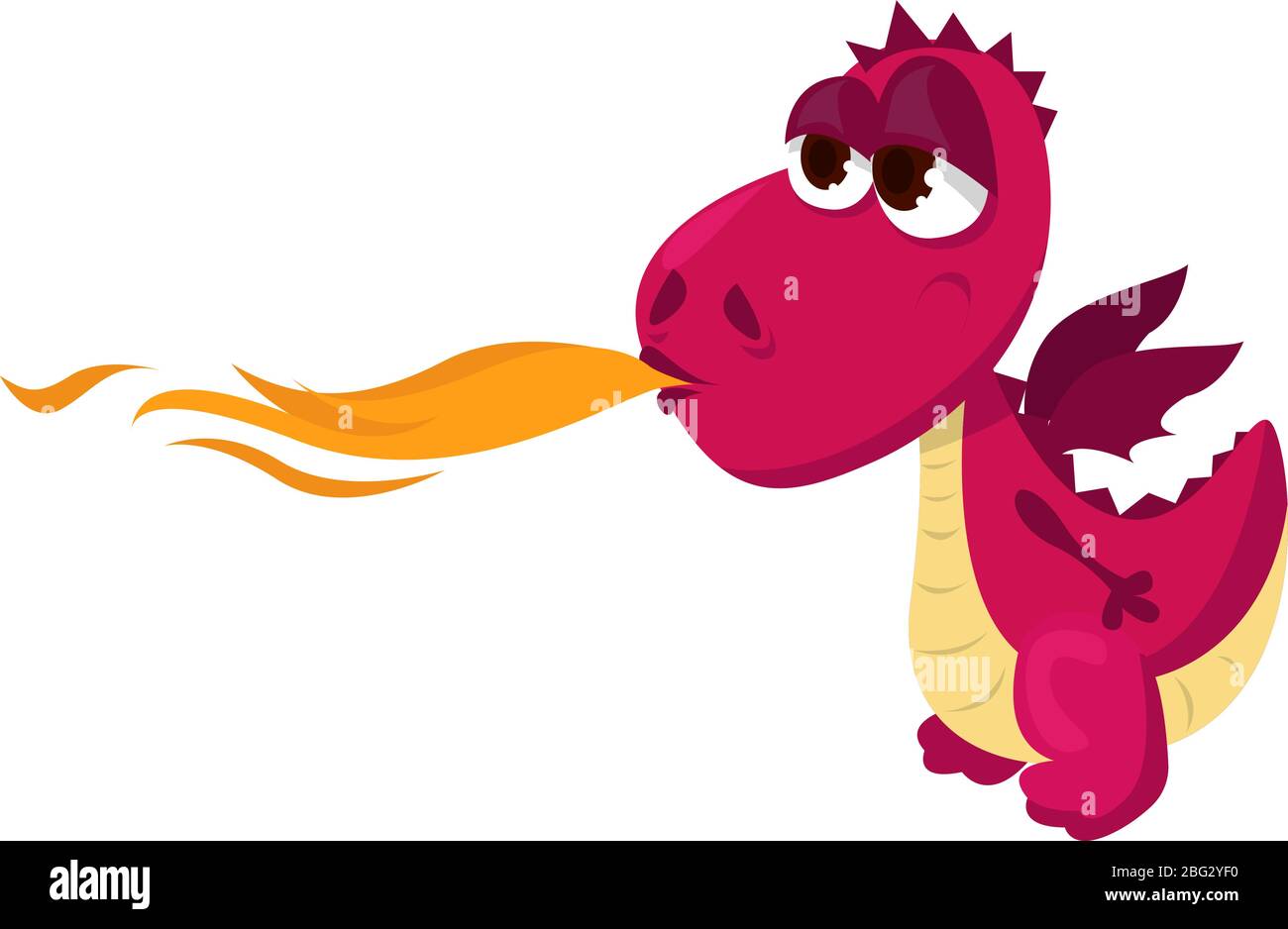 Cartoon monster on fire Stock Vector Images - Alamy