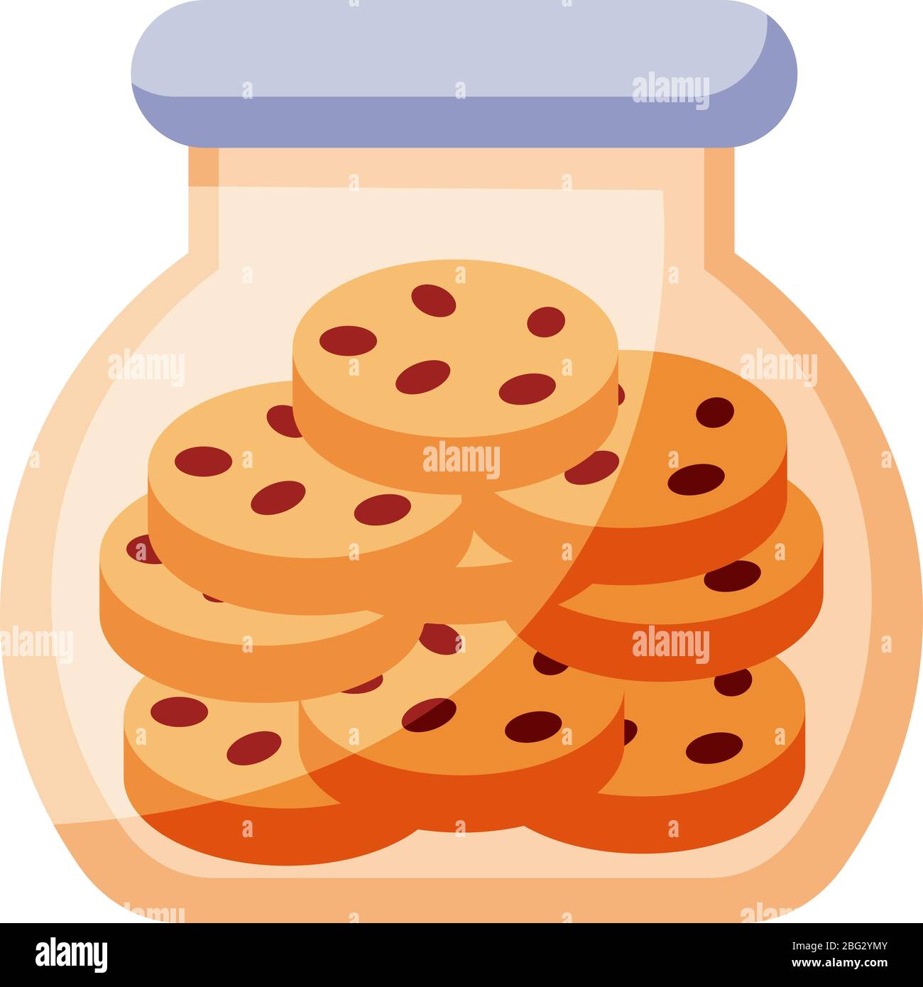 Sugar biscuits on white Stock Vector Images - Alamy