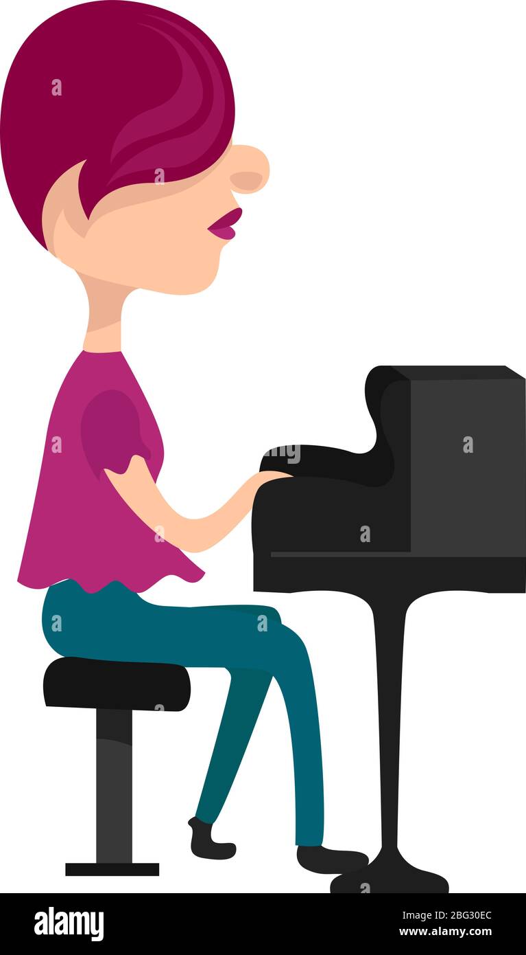 Cartoon keyboard player hi-res stock photography and images - Alamy