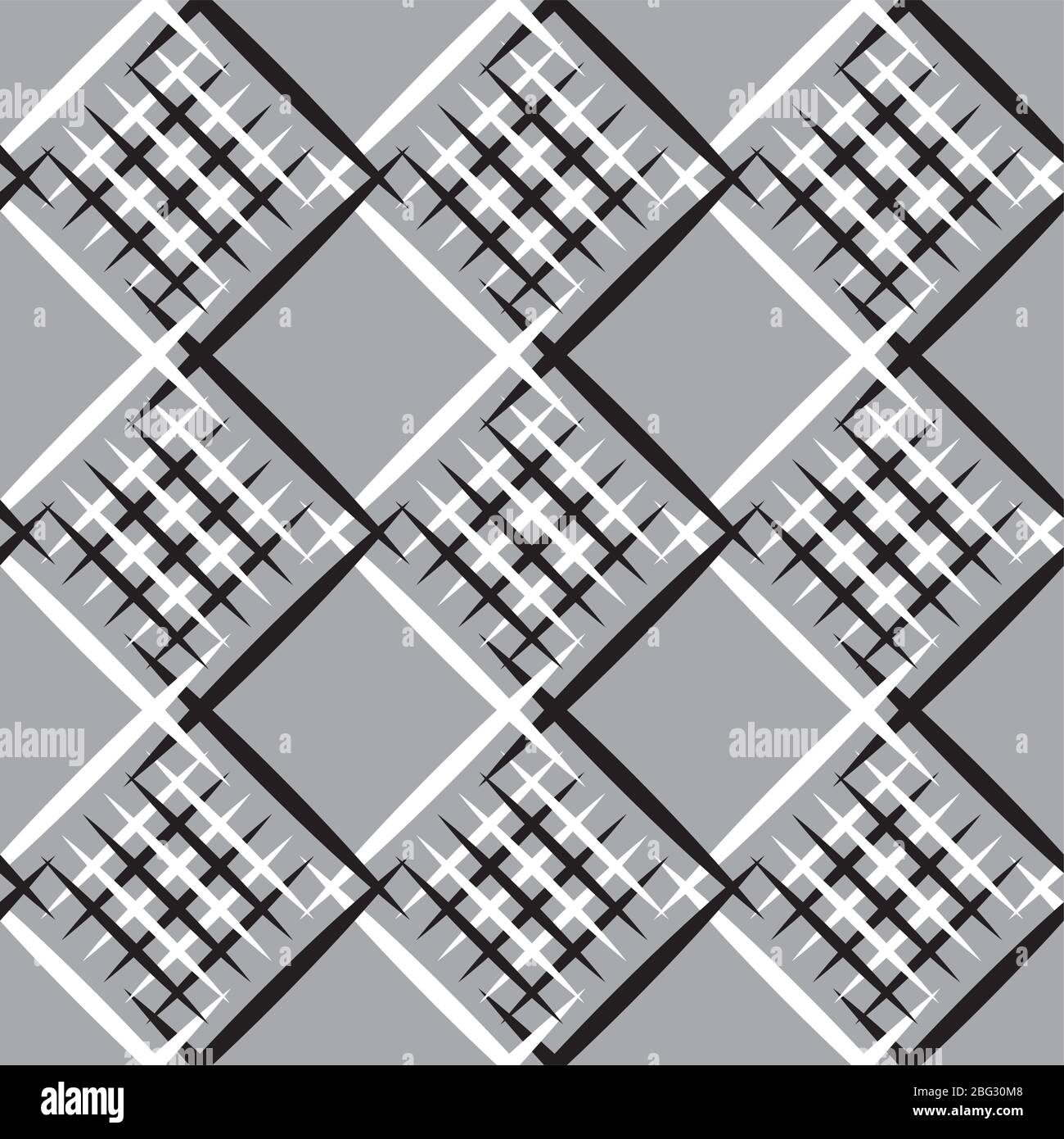 Diagonal lines gride seamless texture, vector fabric pattern background ...