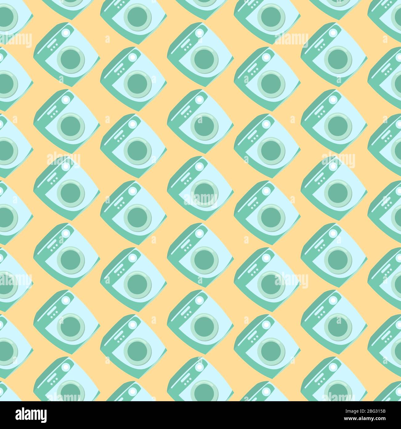 Washing machine pattern, illustration, vector on white background Stock ...