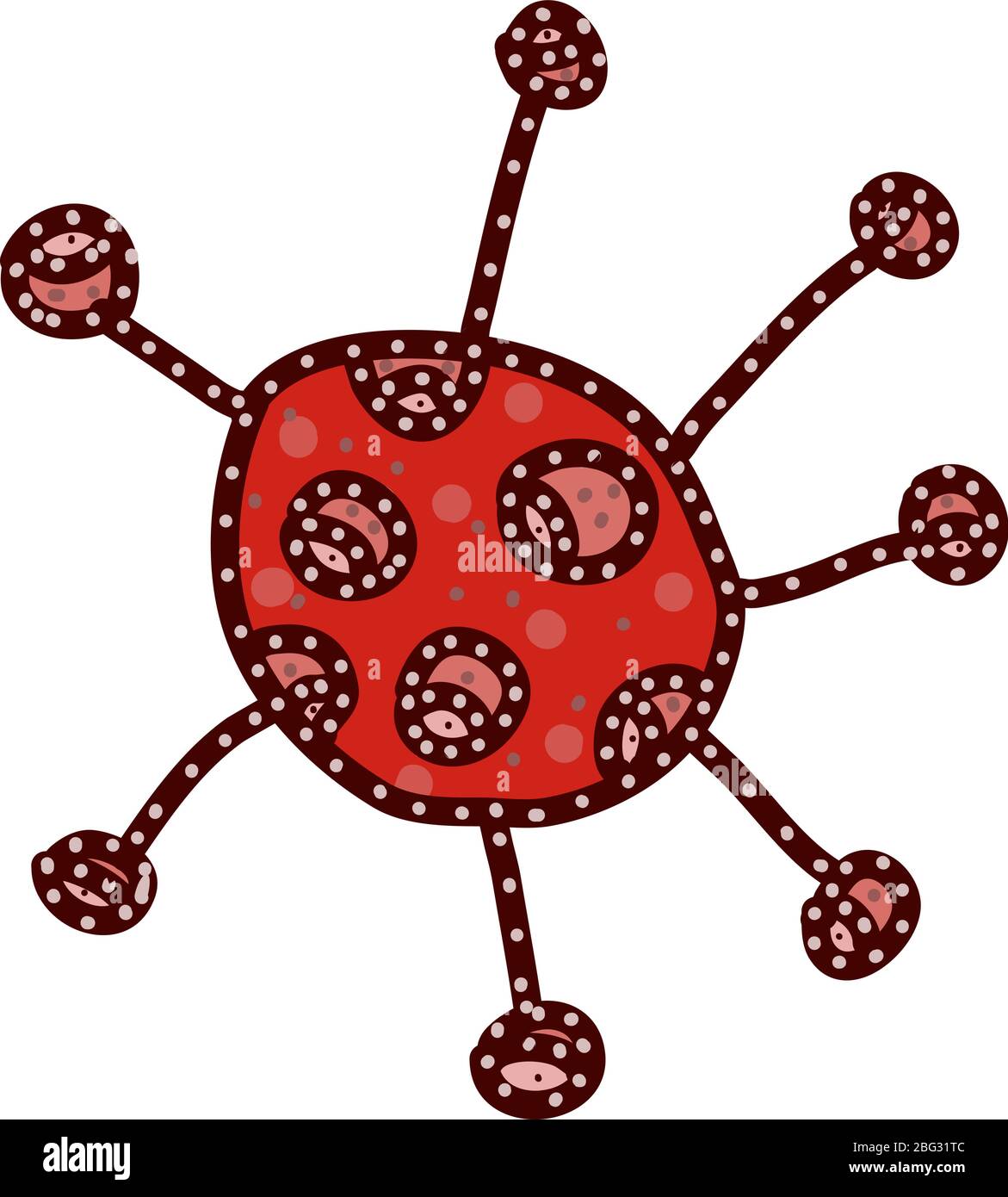 Red virus Stock Vector Images - Alamy