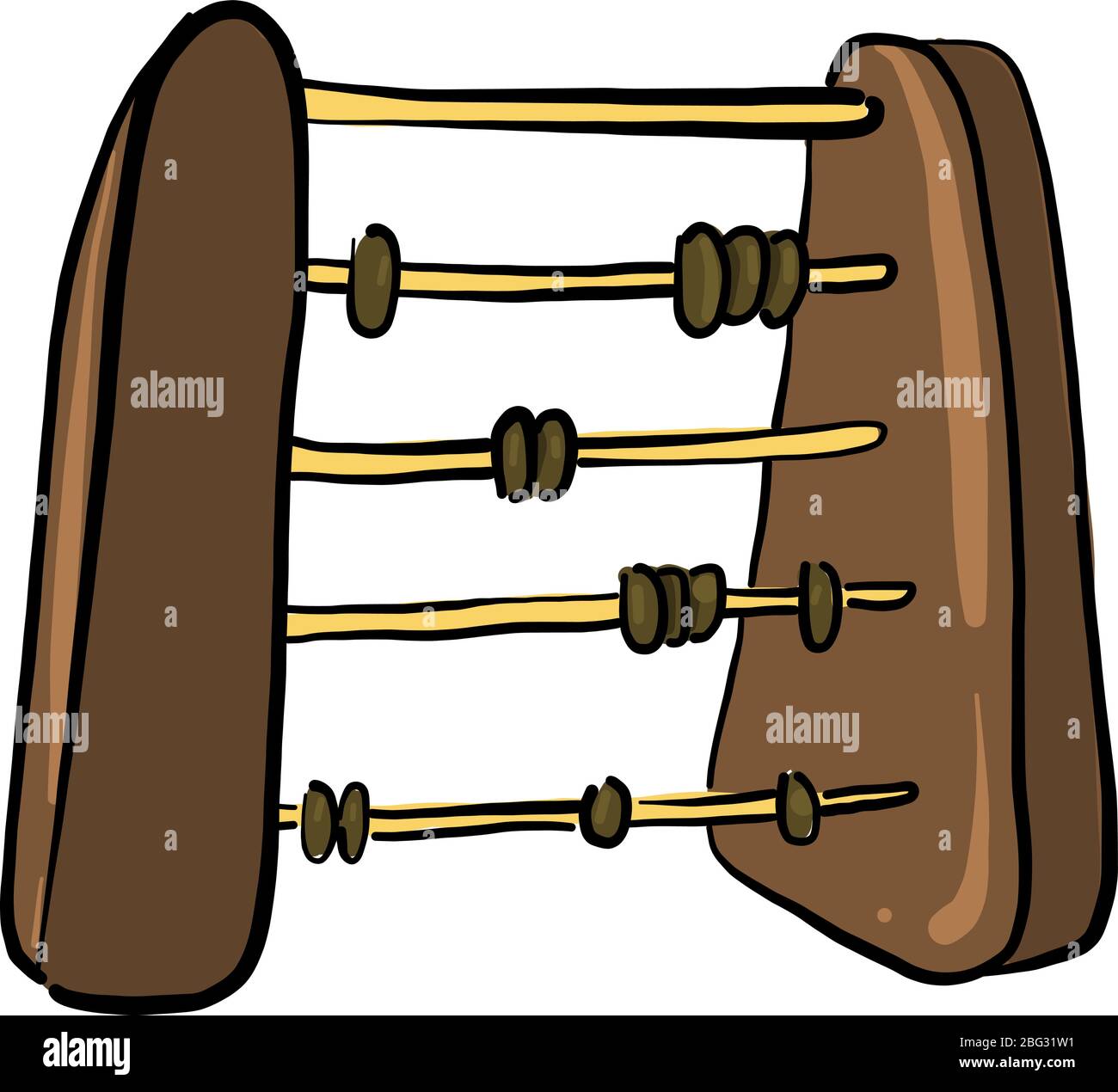 Old calculator, illustration, vector on white background Stock Vector ...