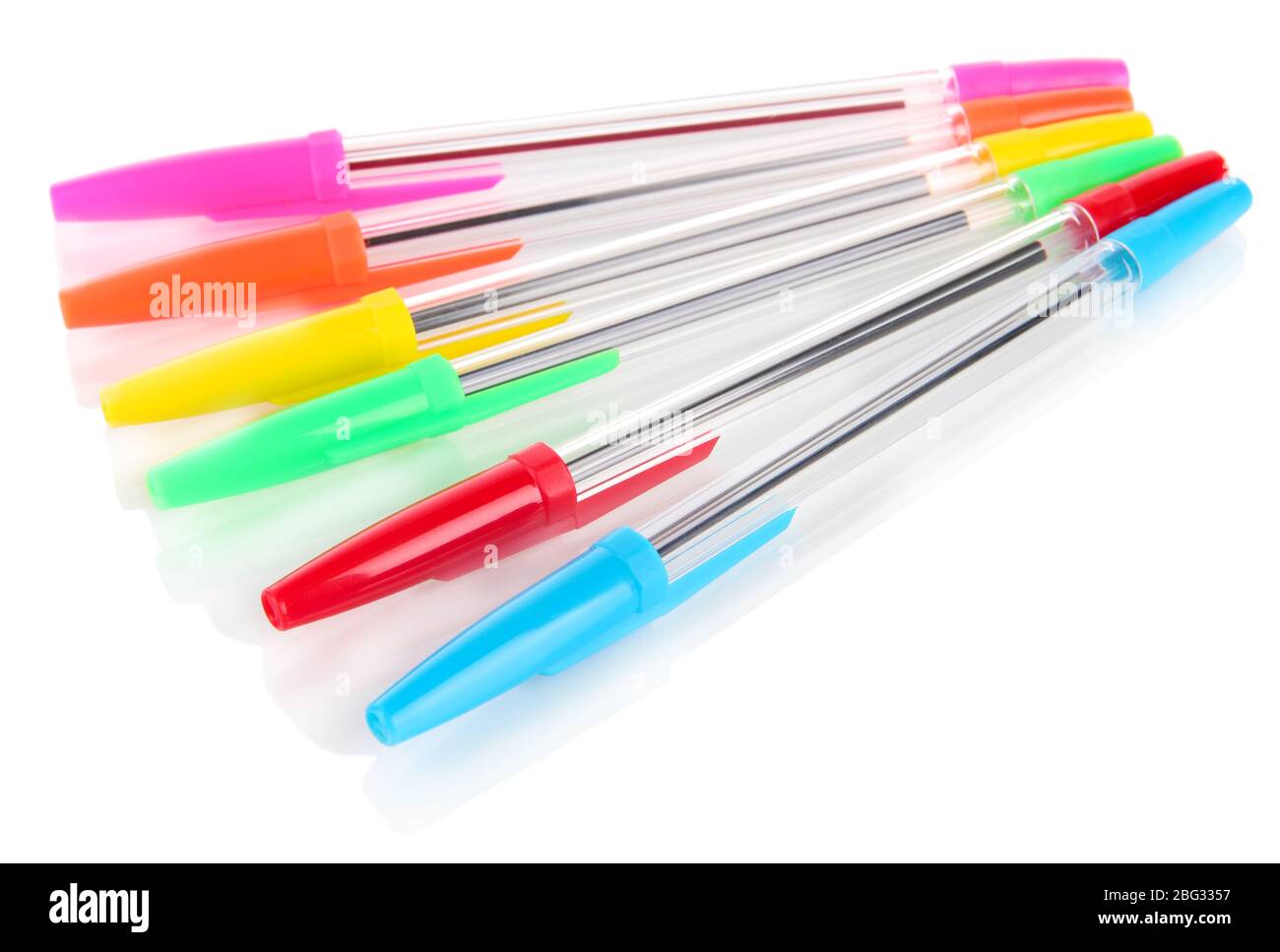 Green biro pens Cut Out Stock Images & Pictures - Alamy