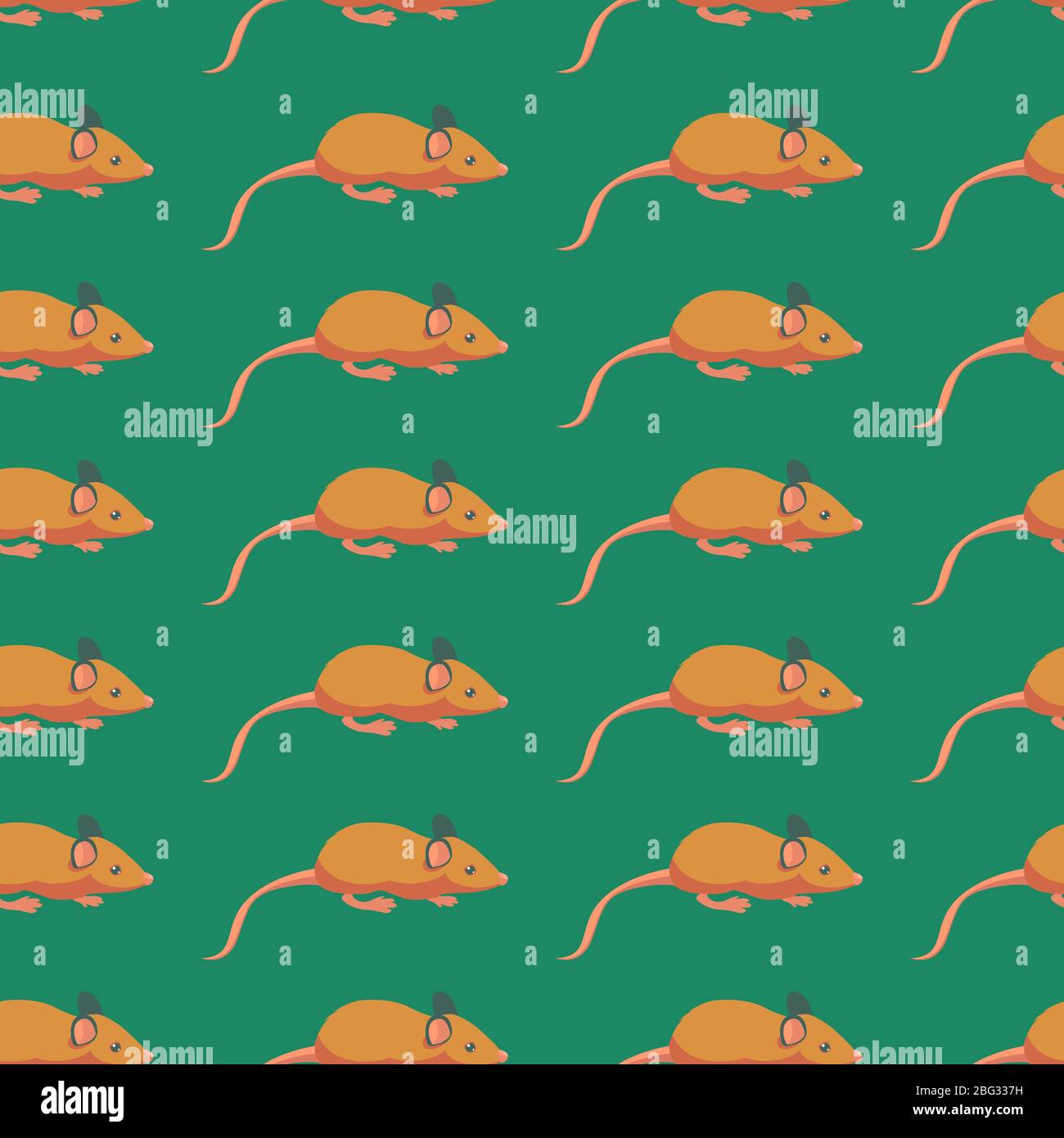 Mice pattern, illustration, vector on white background Stock Vector ...