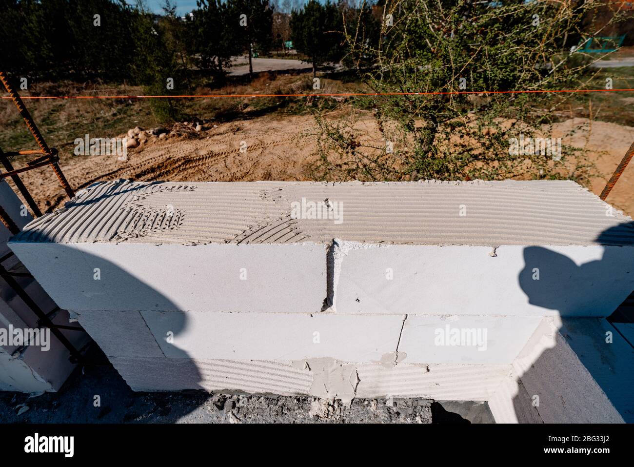 Construction site of a new single-family house Stock Photo - Alamy