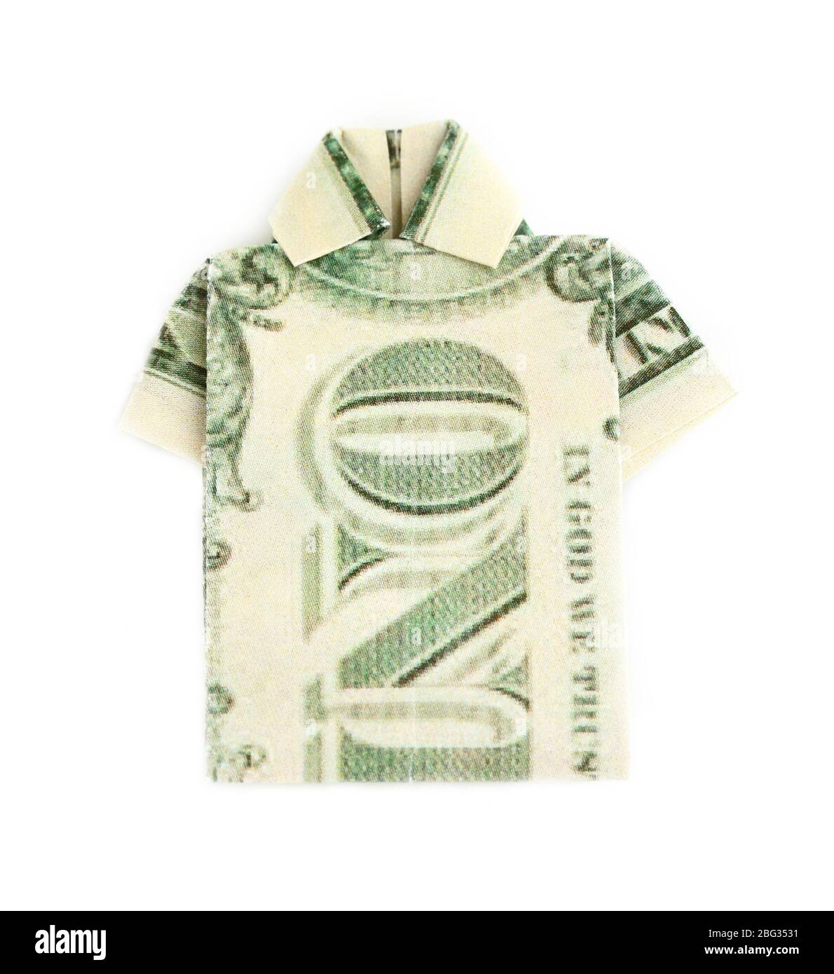 American one dollar bill folded Cut Out Stock Images & Pictures - Alamy