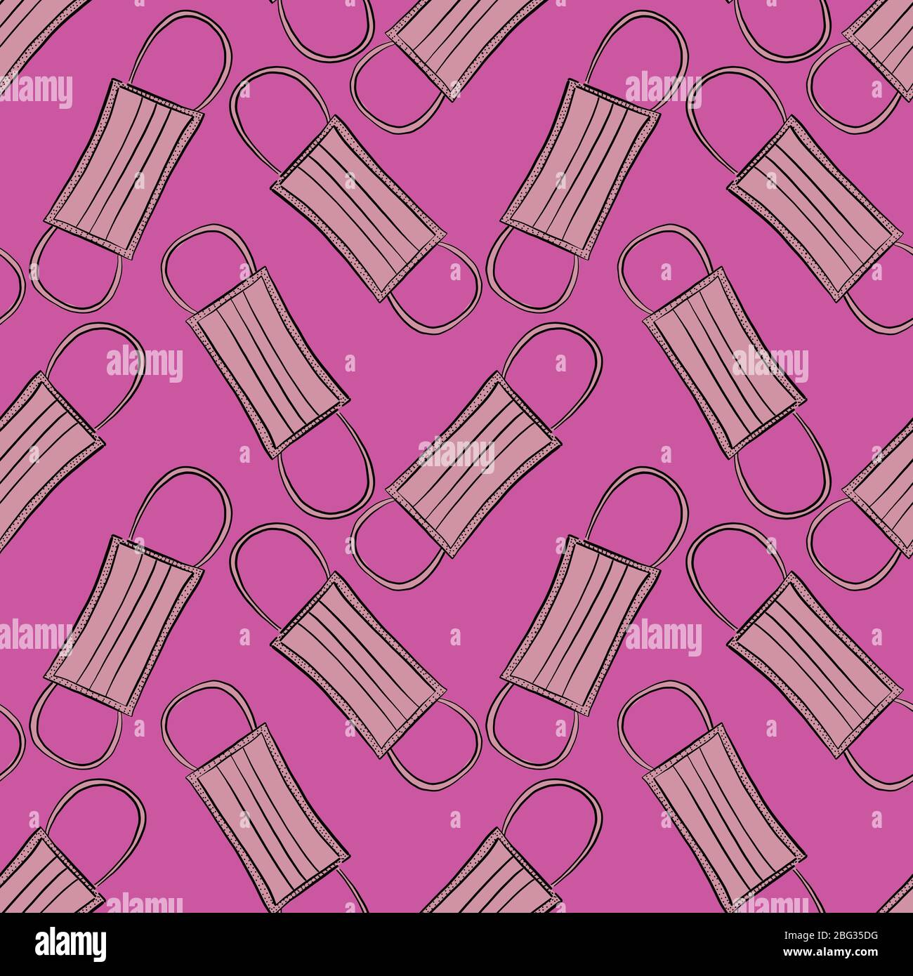 Medical mask pattern, illustration, vector on white background Stock ...