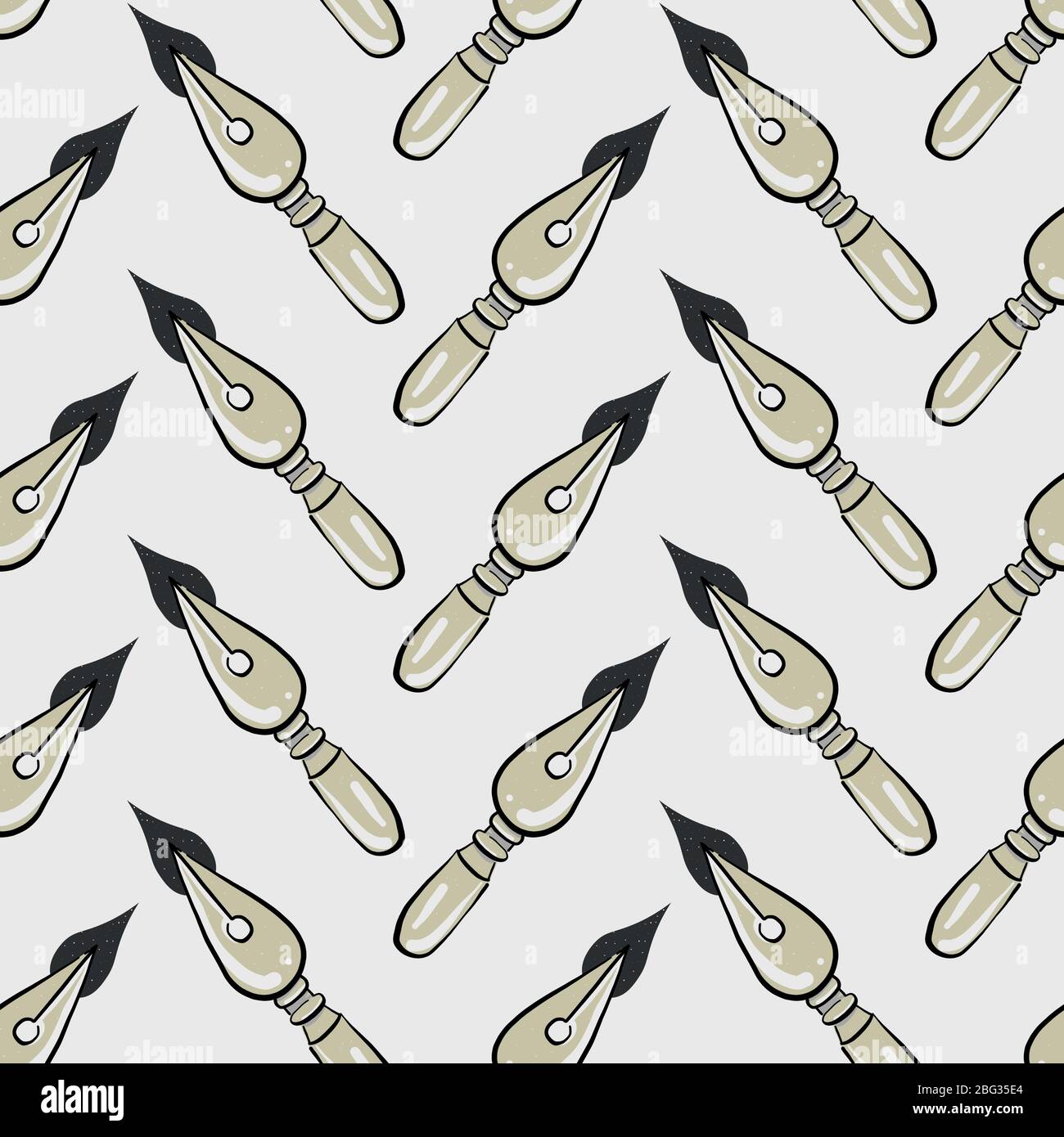 Ink pen tip, illustration, vector on white background Stock Vector ...