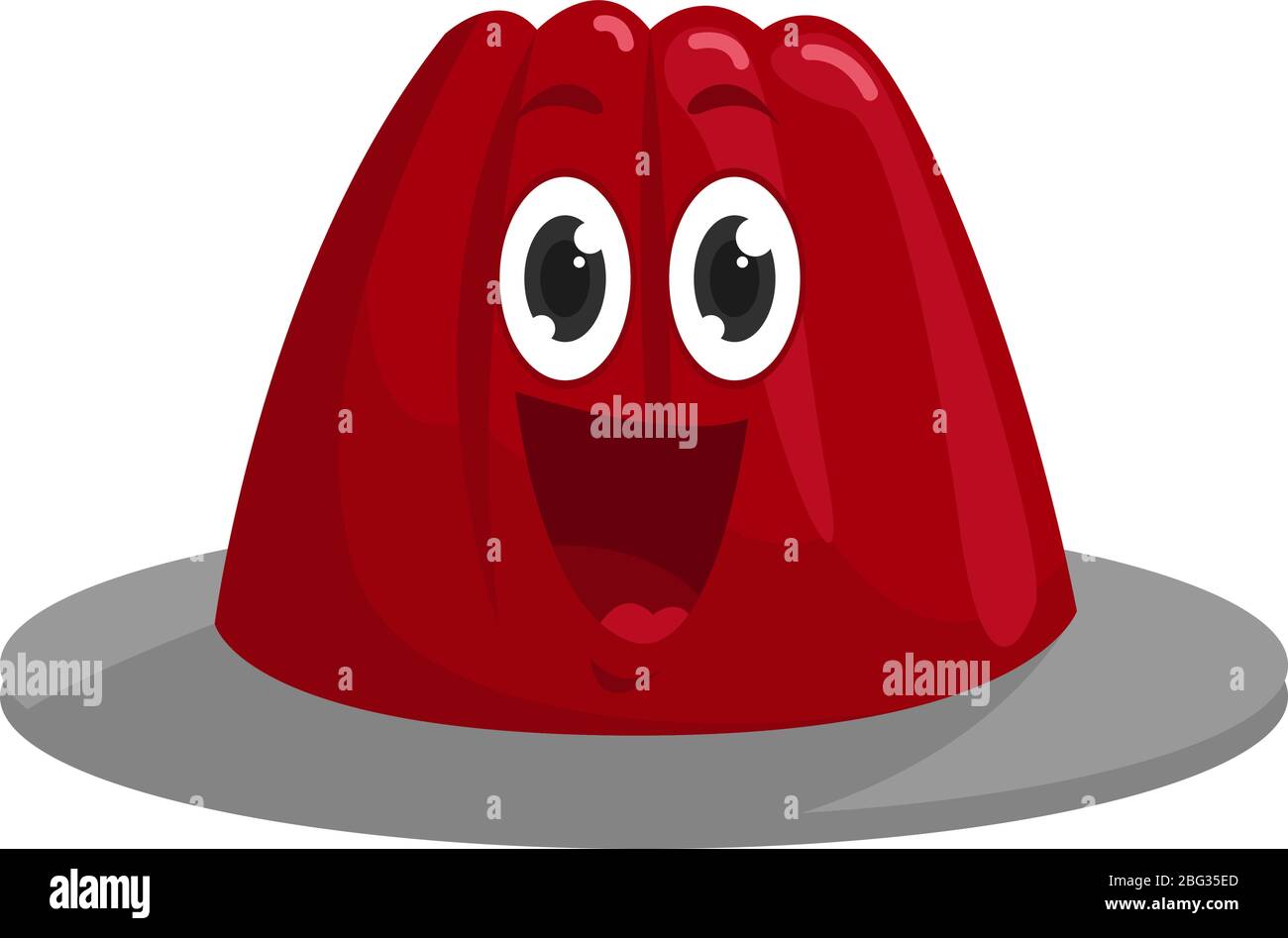 Jelly food, illustration, vector on white background Stock Vector Image ...