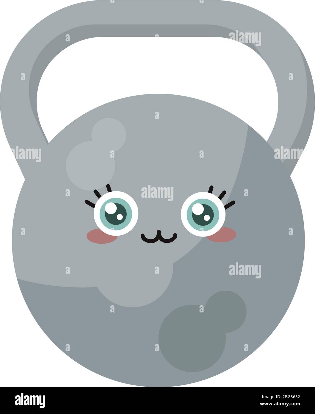 Heavy dumbbell, illustration, vector on white background Stock Vector ...