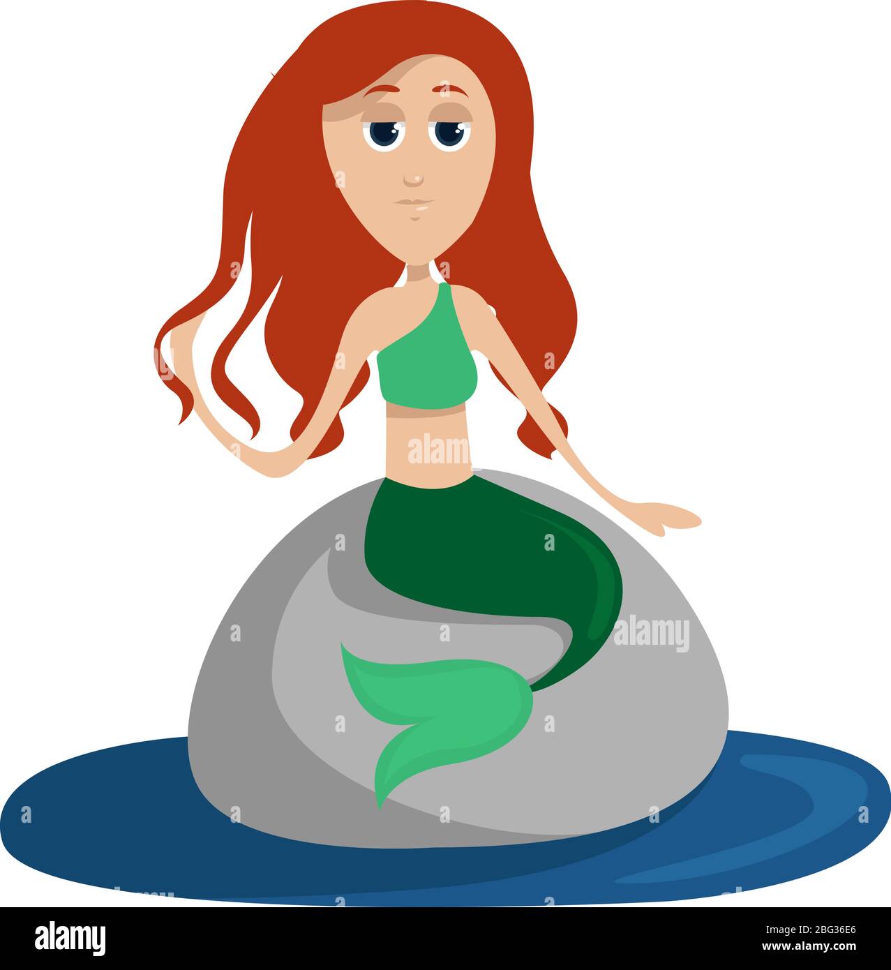 Drawings Of Mermaids On Rocks