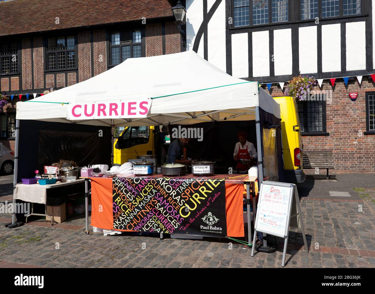 Food Stall in the Market Square, during the 2019 Sandwich Festival ...