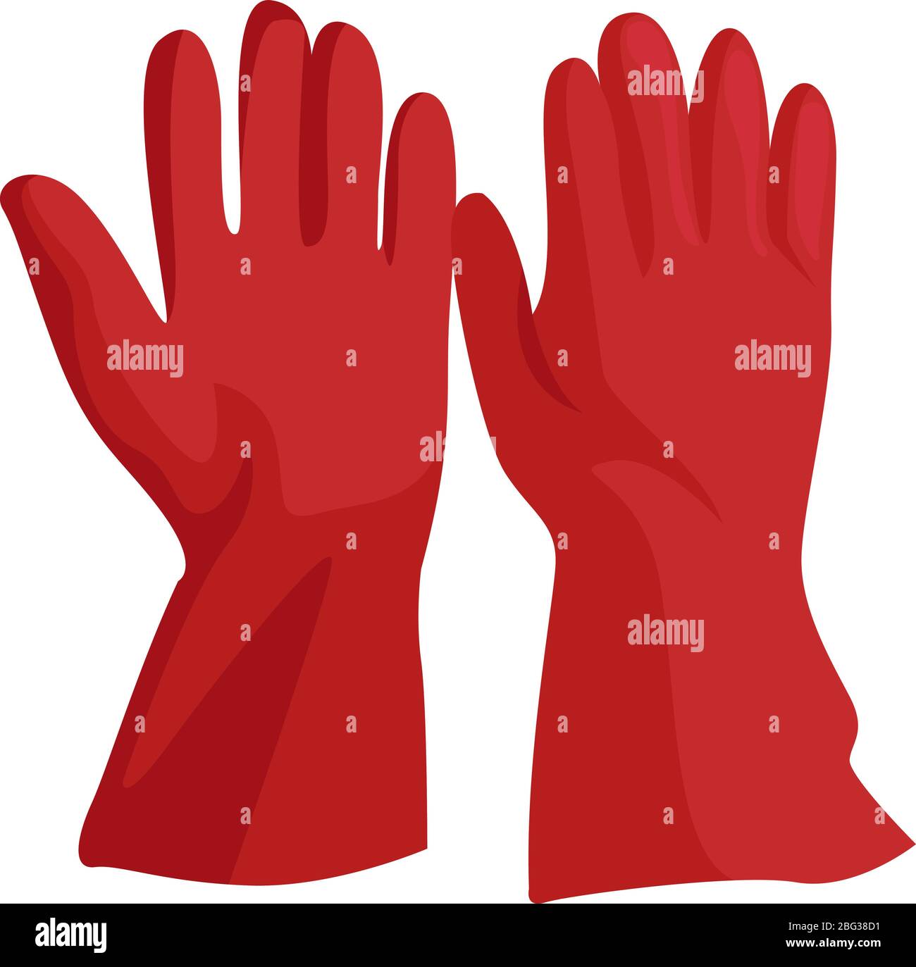 Red warm gloves Stock Vector Images - Alamy