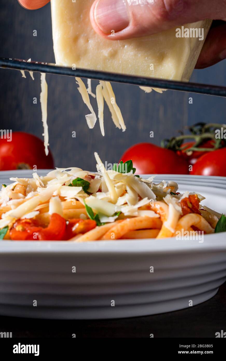 Grated cheese and tomatoes hi-res stock photography and images - Alamy