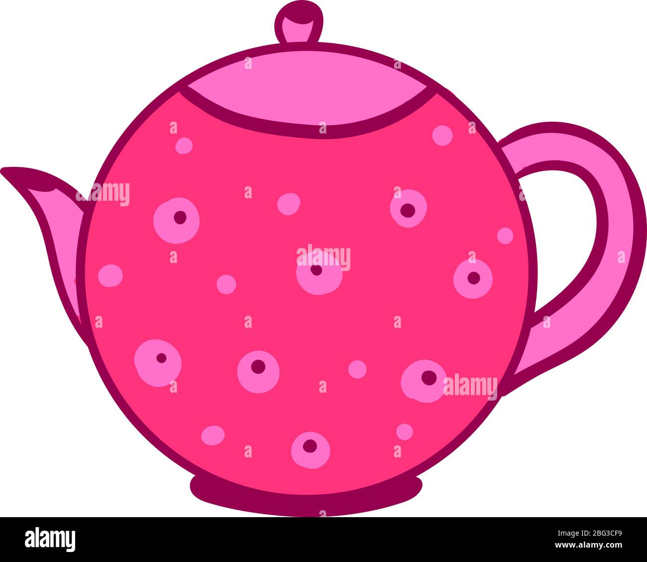 Pink teapot Stock Vector Images - Alamy