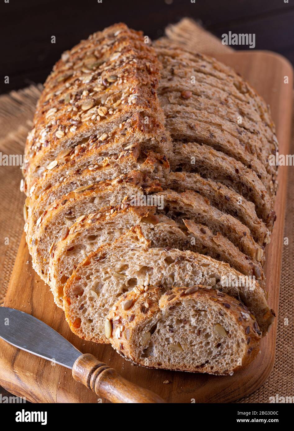 Still life with a loaf of bread hi-res stock photography and images - Alamy