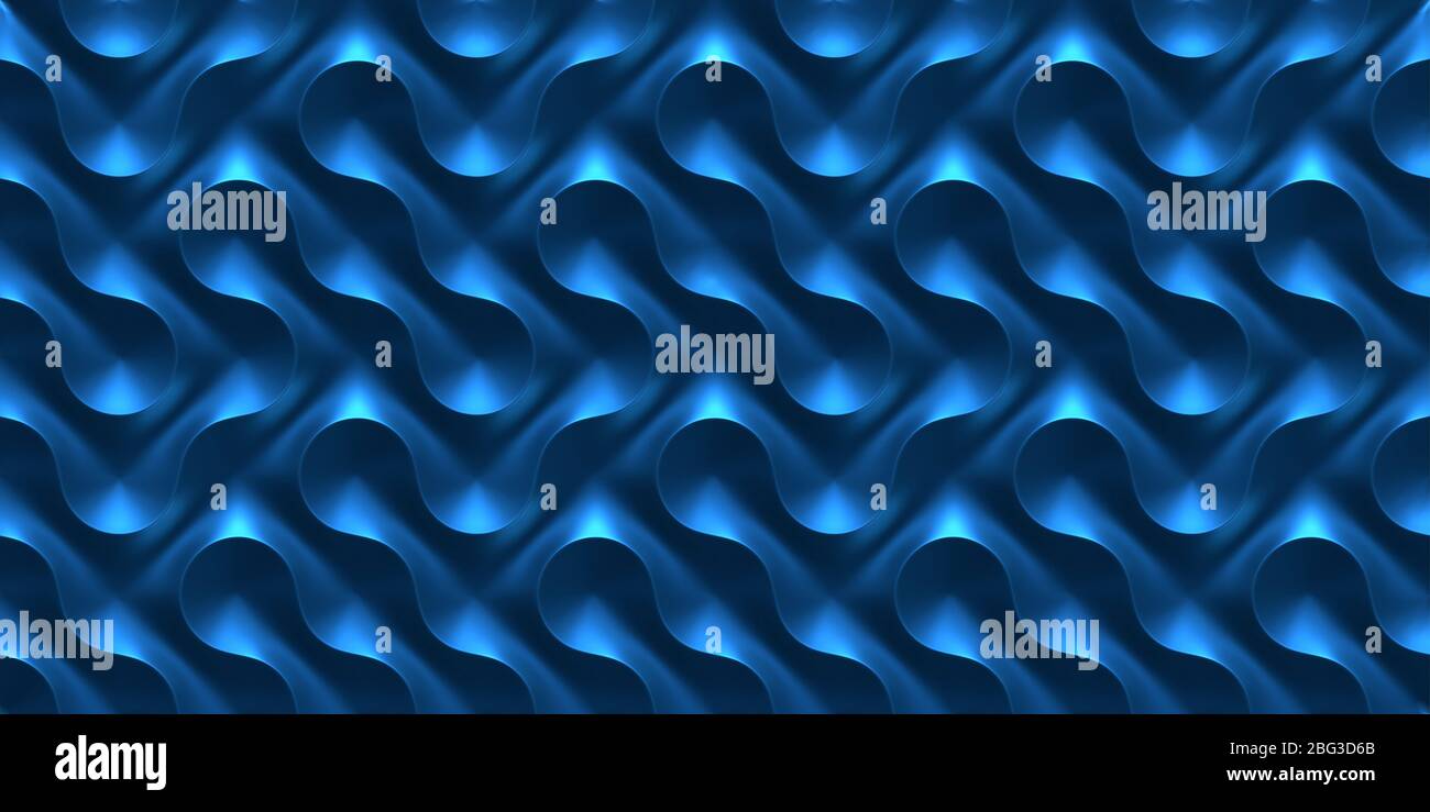Pantone 2020 blue metallic shiny seamless pattern waves light and ...