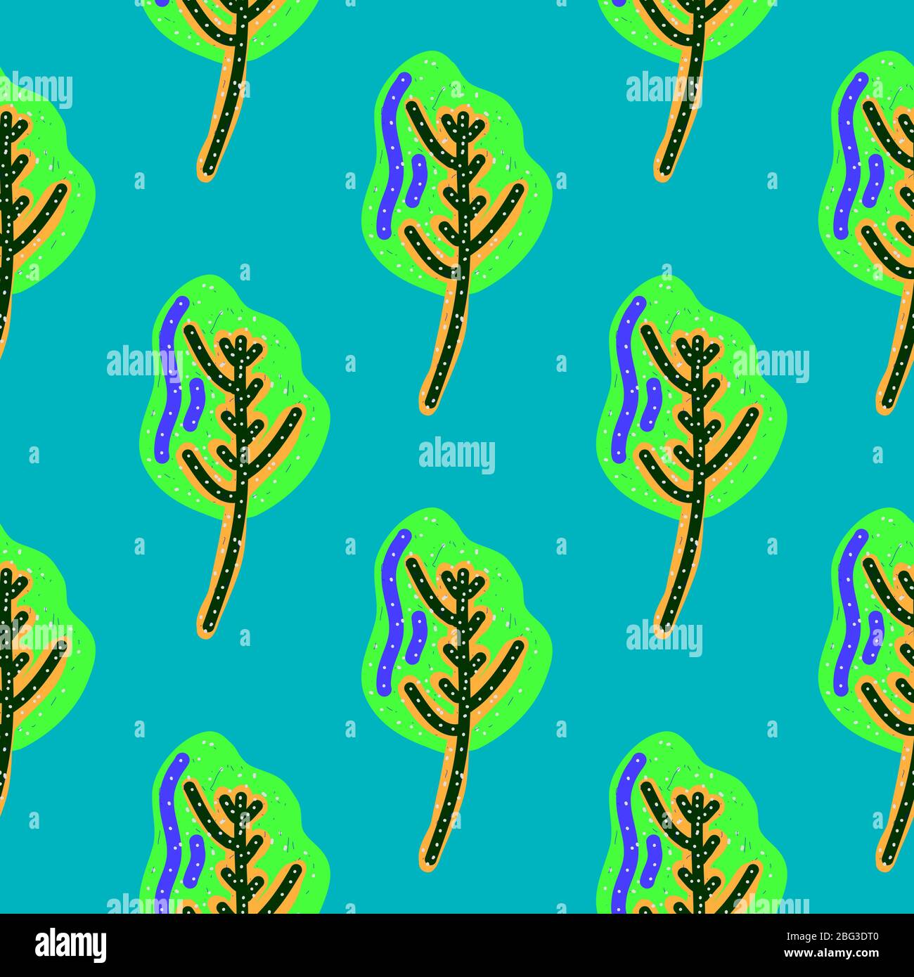 Spruce pine trees on Stock Vector Images - Alamy