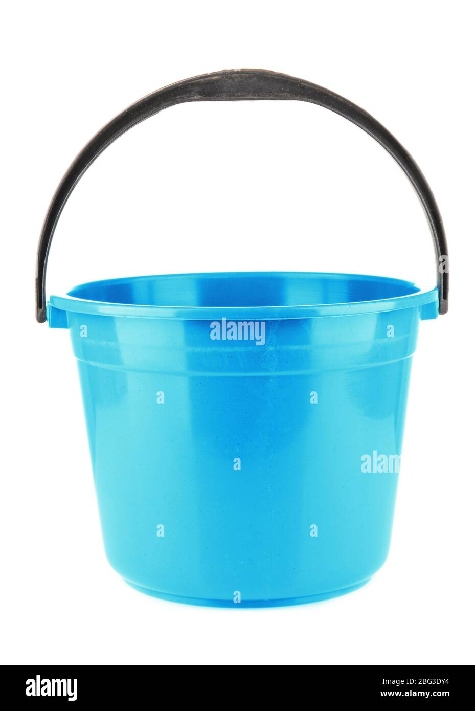 Color plastic bucket isolated on white Stock Photo - Alamy